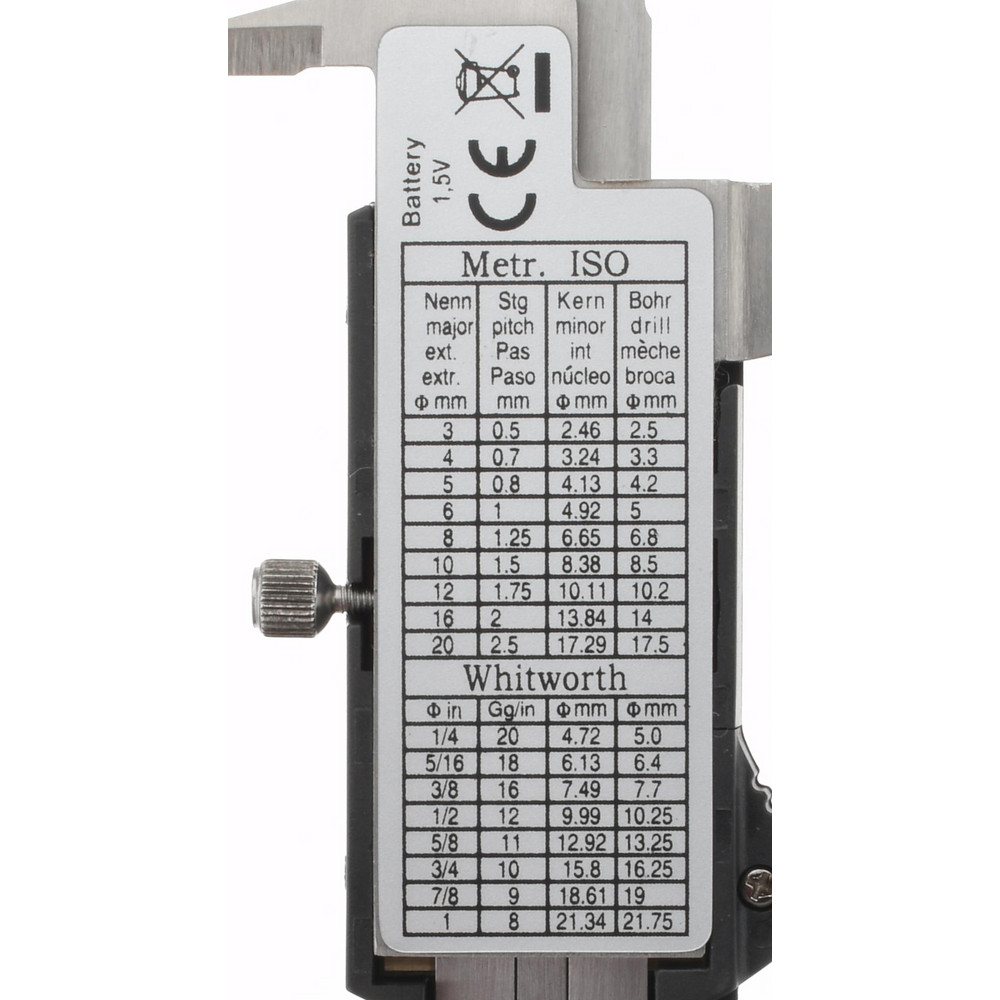 SPI - Electronic Caliper: 200.00 mm, 8", 0.0100 mm, 0.0005" Resolution ...