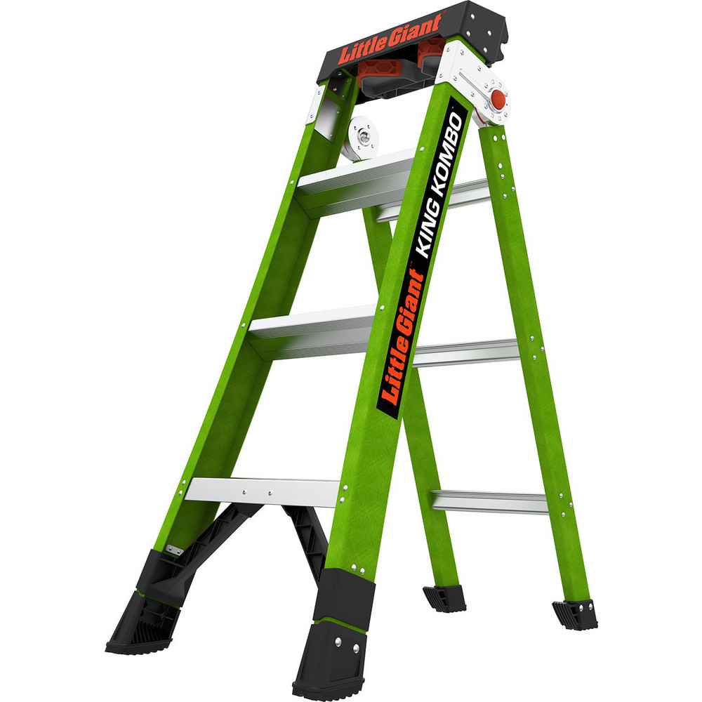 Little Giant Ladder - 3 Step Fiberglass Foldable Step Ladder: Type IAA ...