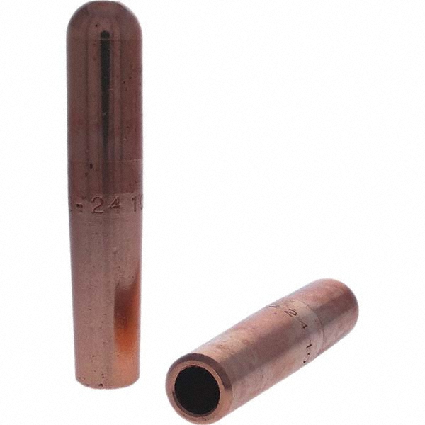 Tuffaloy - Spot Welder Tips: Straight Tip B Nose (Dome), RWMA Class 2 - C18200, 2.5 in | MSC Direct