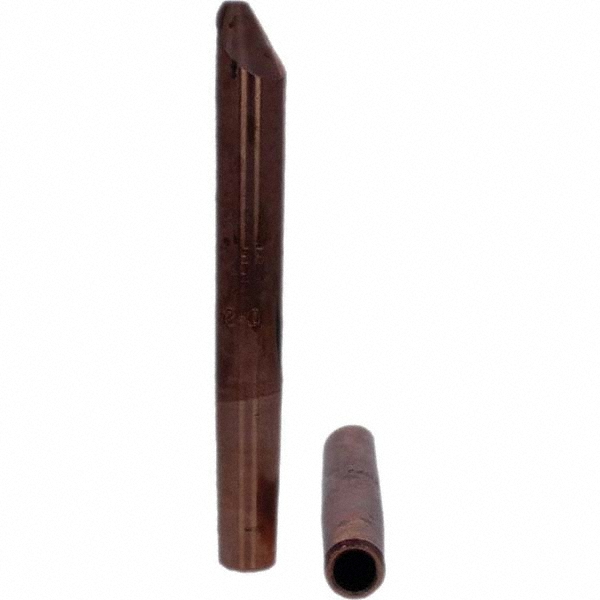 Tuffaloy - Spot Welder Tips: Straight Tip D Nose (Offset), RWMA Class 1 - C15000, 4 in | MSC Direct