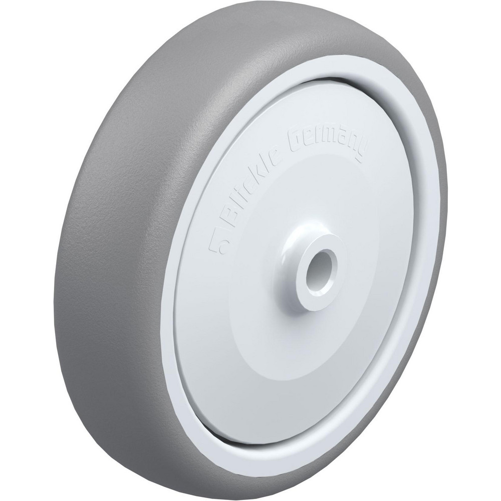 Blickle - Rigid & Swivel Caster Wheel: Rubber, 5" Dia, 1-1/4" Wide ...