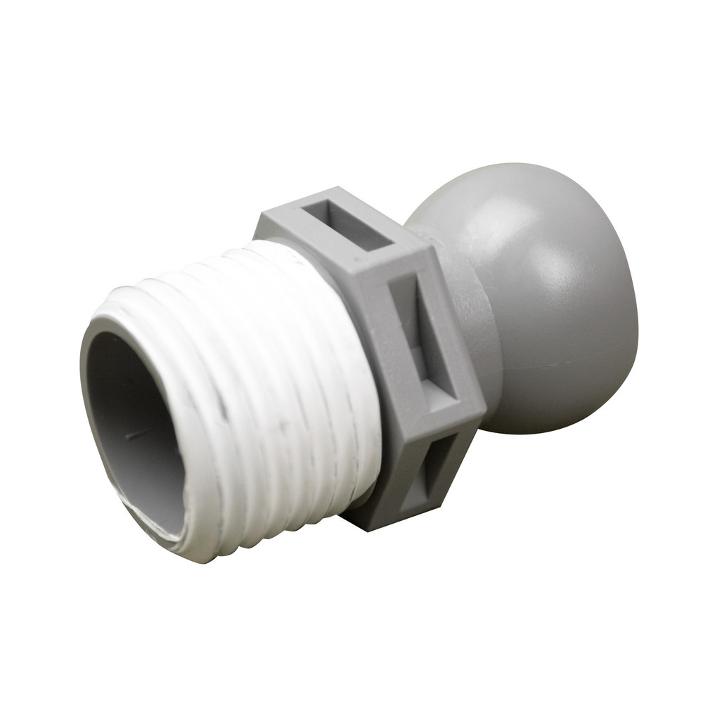 CRC - SmartWasher Connector -, 1/2" NPT Gray | MSC Direct