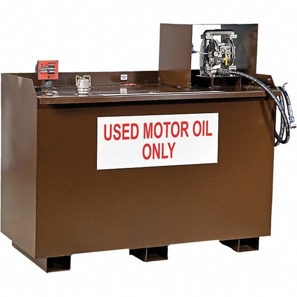 JohnDow - Oil Drain Container: 245 gal, Brown | MSC Direct