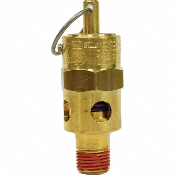 Control Devices - ASME Safety Relief Valve: 1/8" Inlet, 241 CFM, 275 ...