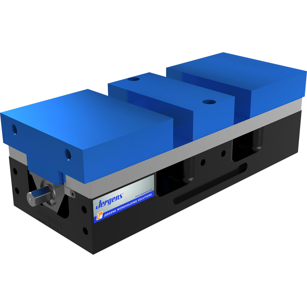 Jergens - Self-Centering Vise: 6.0000" Jaw Width, 1.2900" Max Jaw ...