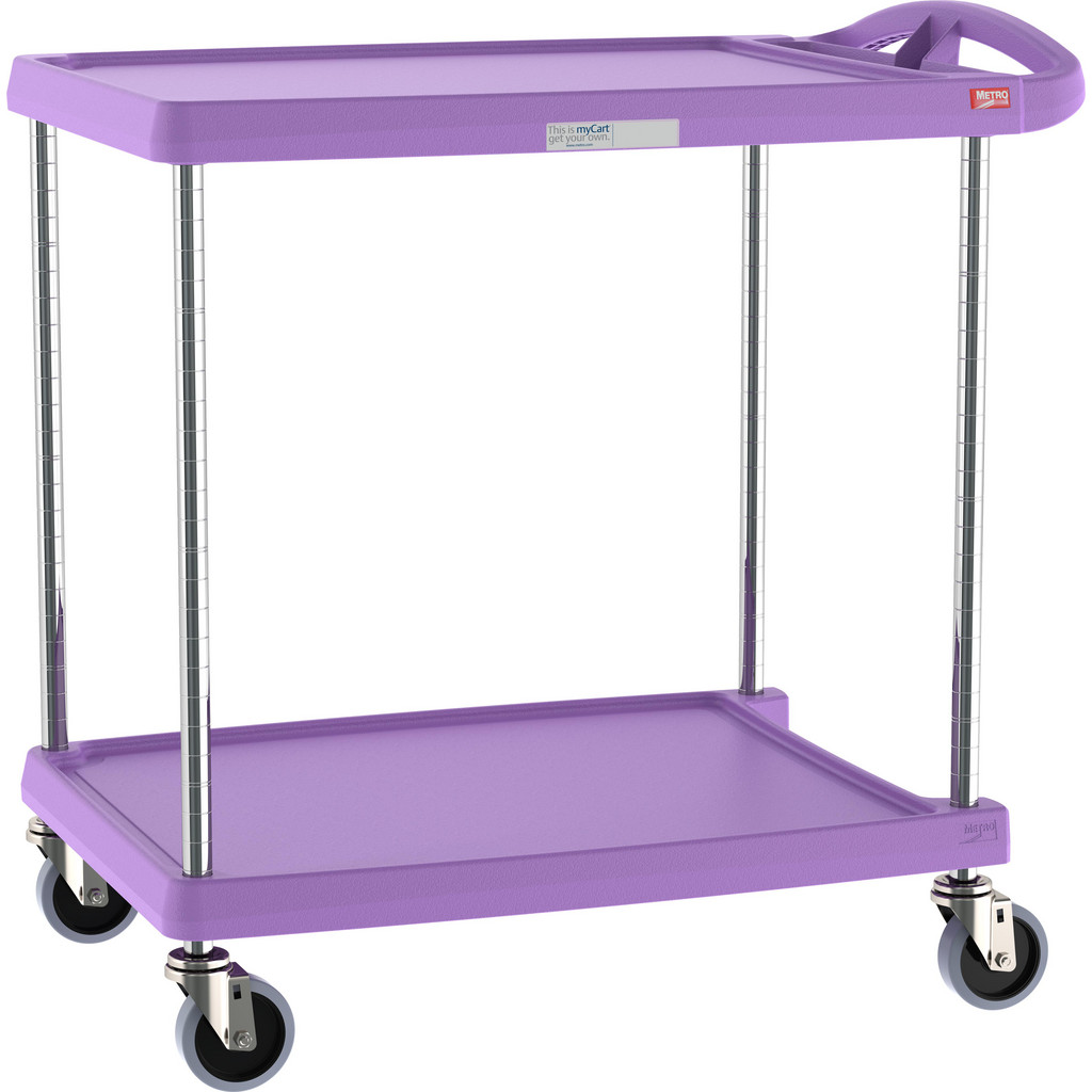 Metro - Utility Utility Cart: 34-3/8" Long, 23-7/16" Wide, Polymer ...