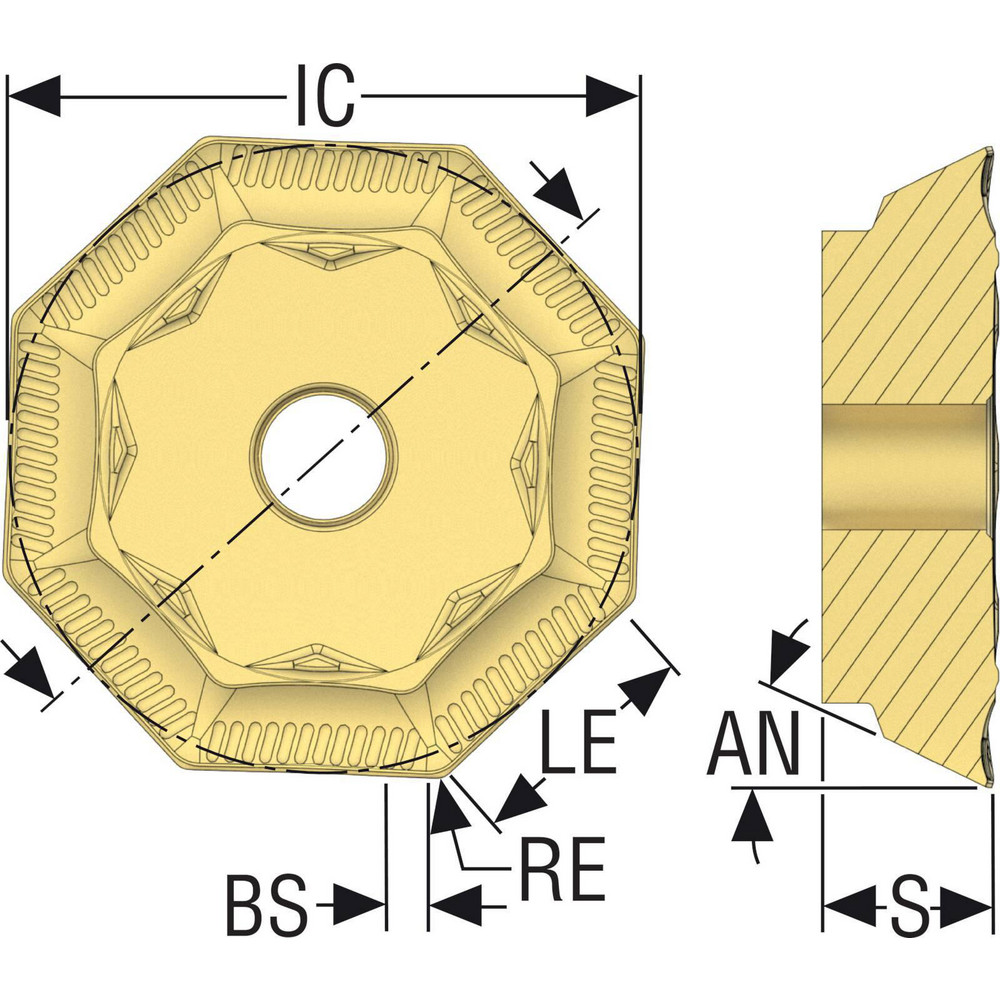 Seco - Milling Insert: ANSI OFMT070405TN-ME13, ISO OFMT070405TN-ME13 ...