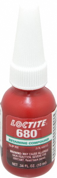 Loctite - Retaining Compound: 10 mL Bottle, Green, Liquid | MSC Direct