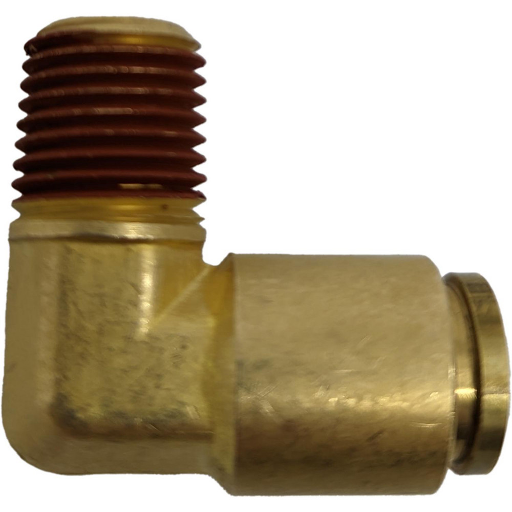 Fairview - Push-to-Connect Tube x Male Fitting: 90 Deg Elbow, 1/4 Thread | MSC Direct