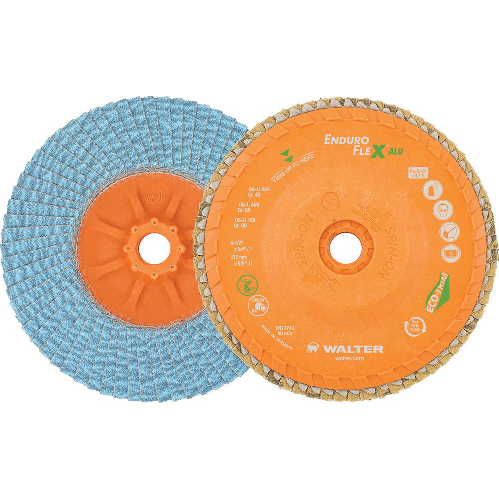 WALTER Surface Technologies - Flap Disc: 7" Dia, 7/8" Hole, 60 Grit ...