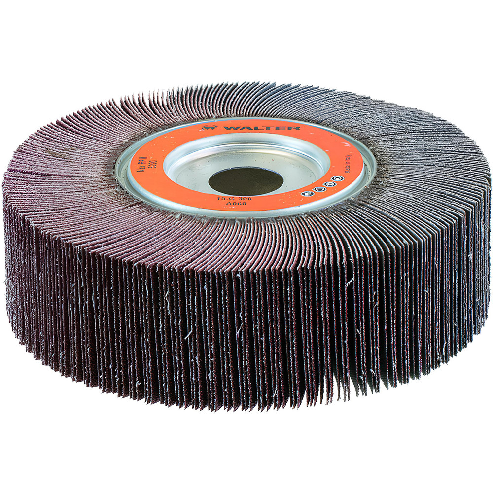 WALTER Surface Technologies - Mounted Flap Wheel: 6-1/2" Dia, 2" Face ...