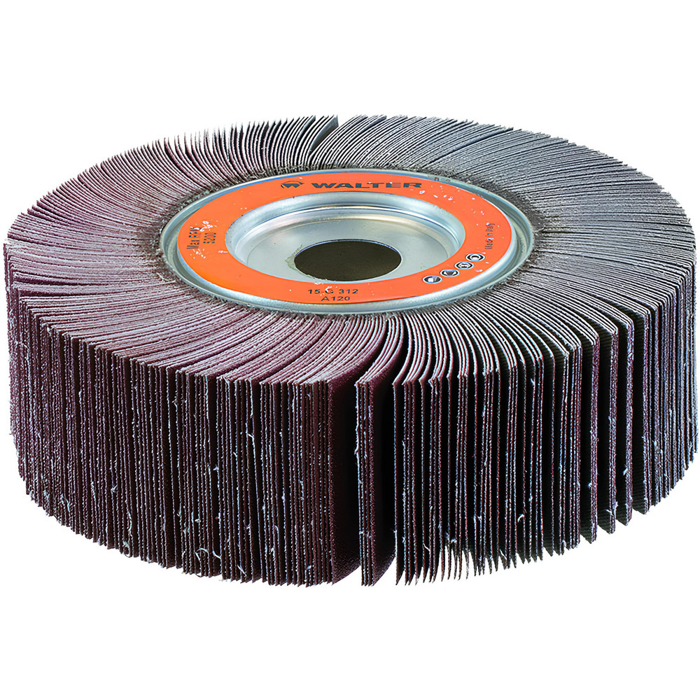 WALTER Surface Technologies - Mounted Flap Wheel: 6-1/2" Dia, 2" Face ...