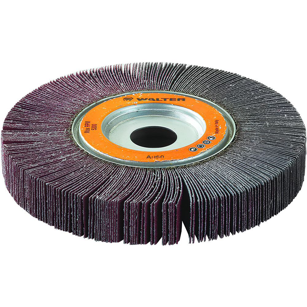 WALTER Surface Technologies - Mounted Flap Wheel: 6-1/2" Dia, 1" Face ...