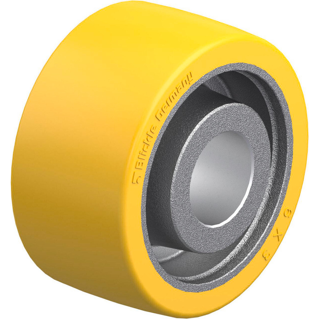 Blickle - Rigid & Swivel Caster Wheel: Polyurethane, 6" Dia, 3" Wide ...