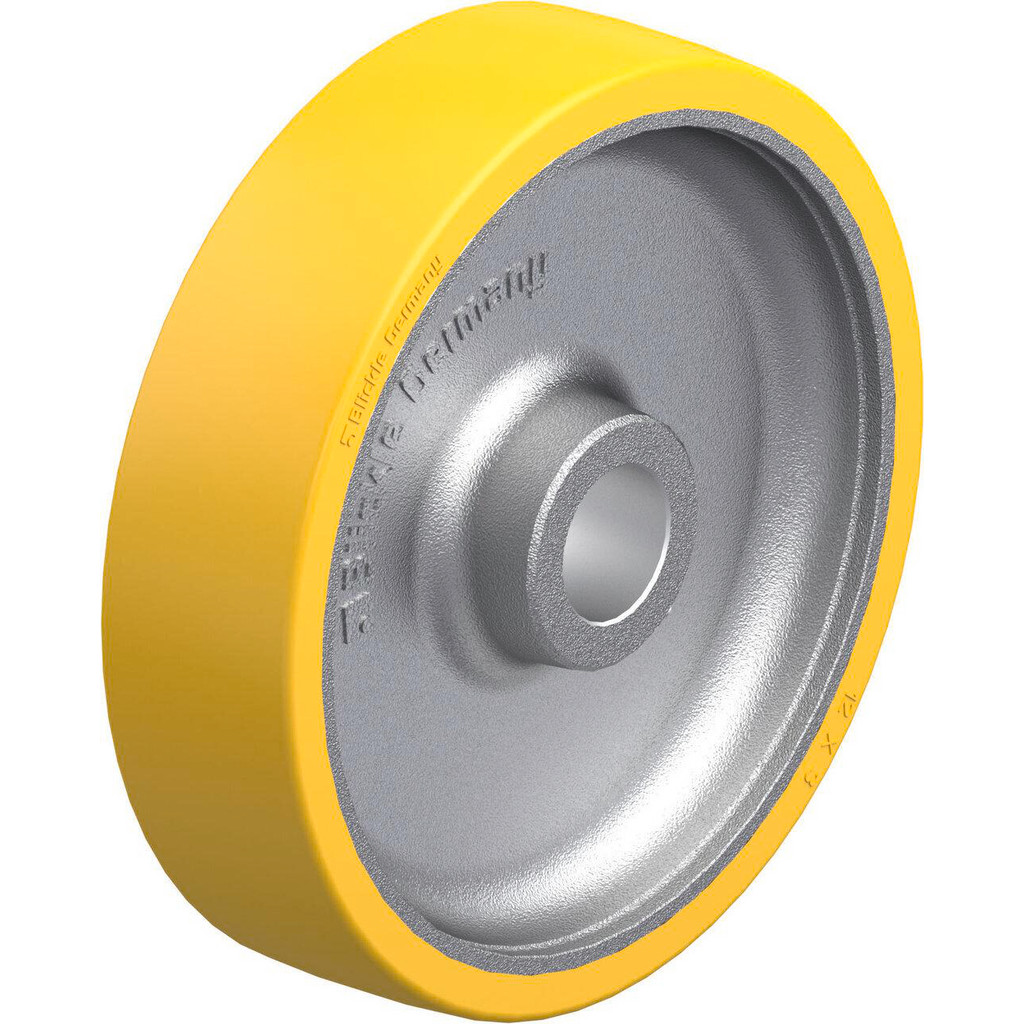 Blickle - Rigid & Swivel Caster Wheel: Polyurethane, 12" Dia, 3" Wide ...