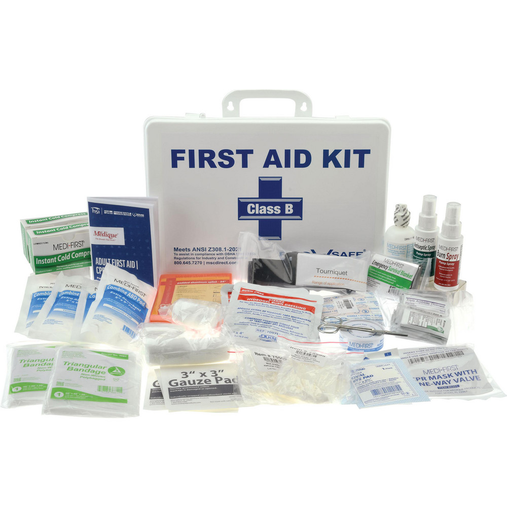 PRO-SAFE - 133 Pc First Aid First Aid Kit for 50: Portable, ANSI 2021 ...