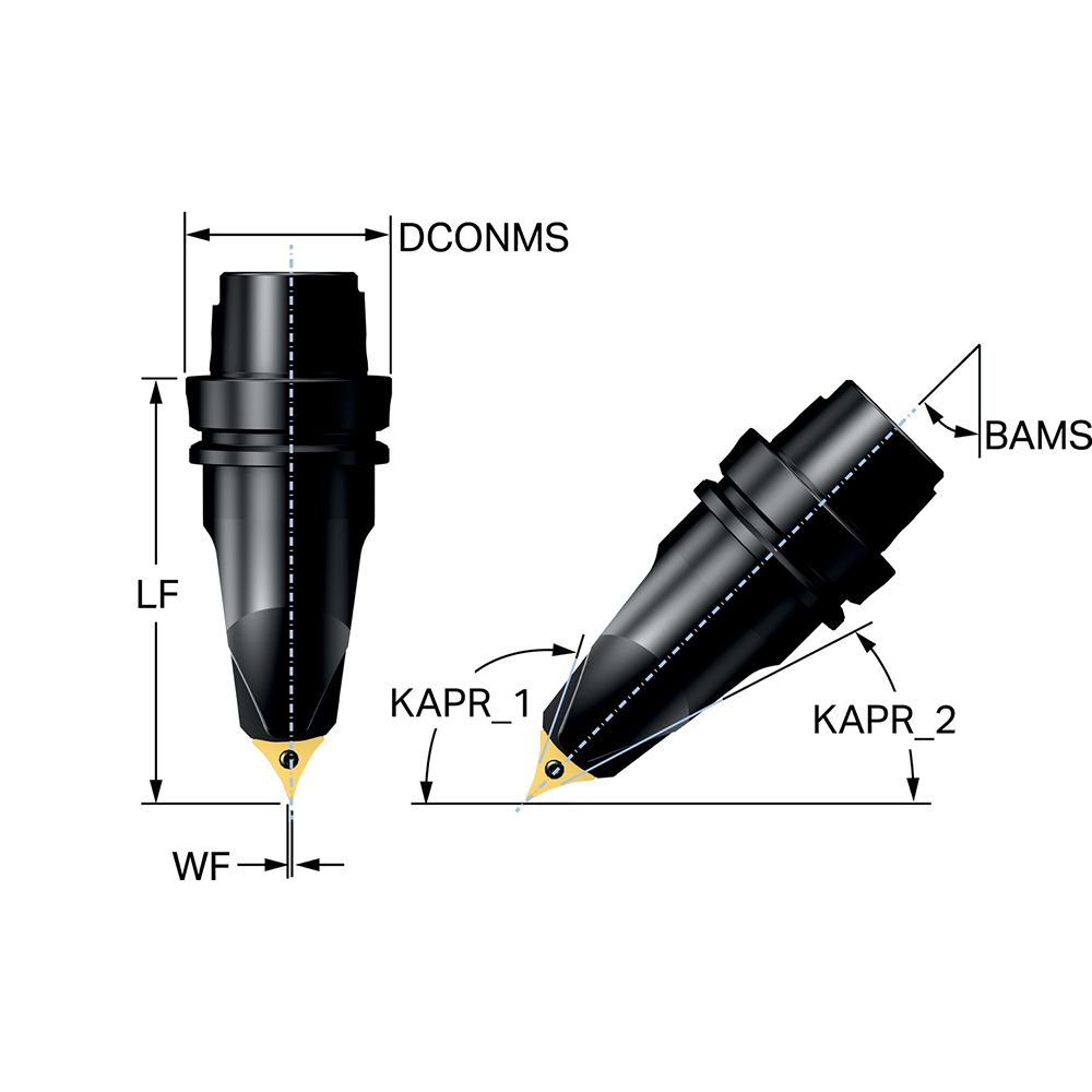 Sandvik Coromant - Indexable Turning Toolholder: HT06-CP75AL00130-11C ...