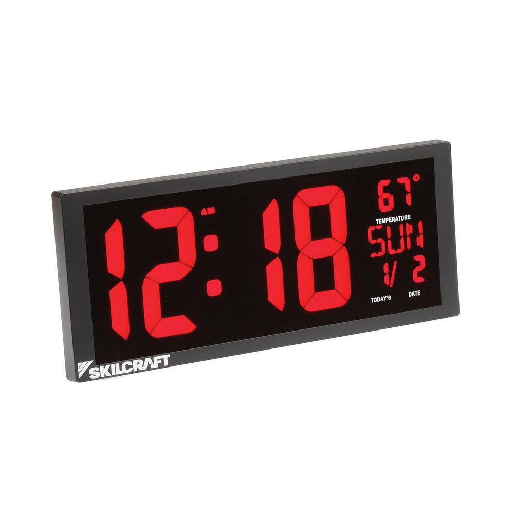 AbilityOne - 4" 12HR LED SELF SET DIGITAL CLOCK | MSC Direct