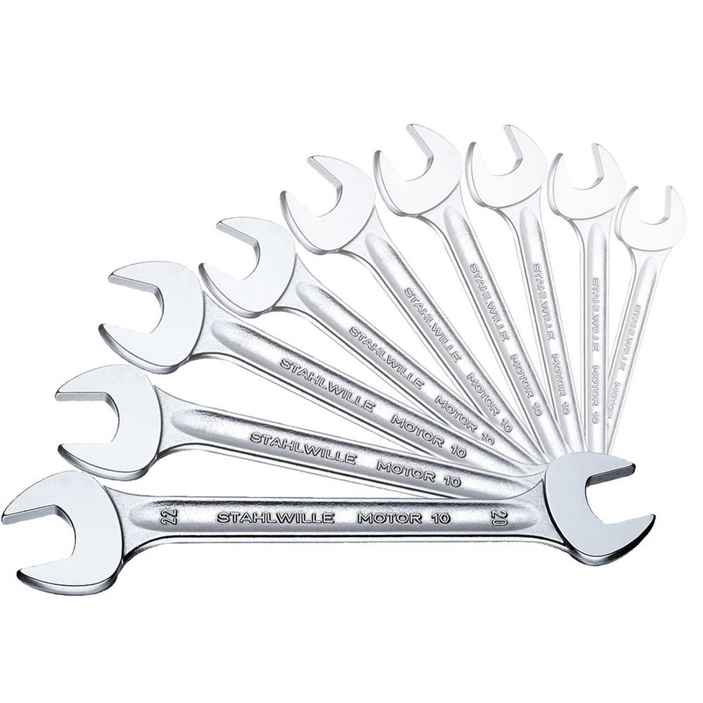 Stahlwille - Open End Wrench Set: 9 Pc, 6 mm x 7 mm - 21 mm x 24 mm ...