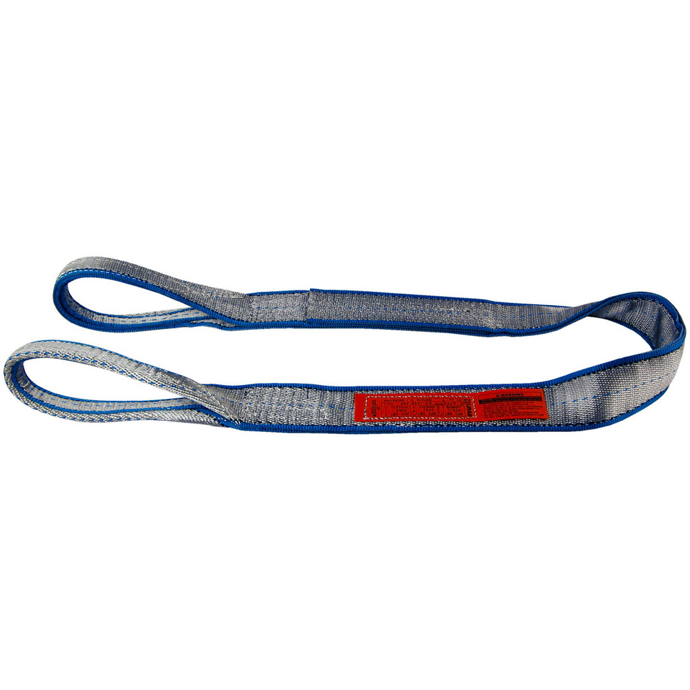 Lift-All - Flat Eye & Eye, Type 3 Web Sling: 12' Long, 3" Wide, 12500 ...
