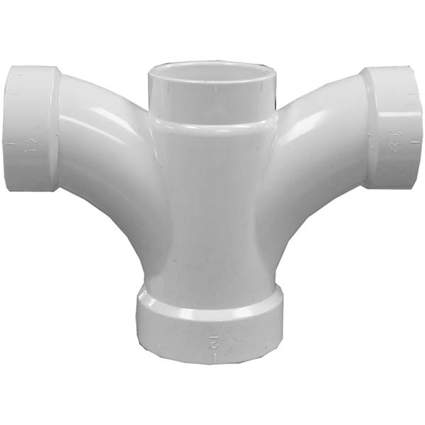 Jones Stephens - Drain, Waste & Vent Double Fixture Tee: 2 x 1-1/2 x 1 ...