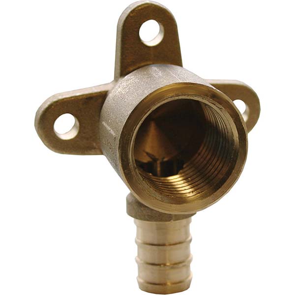 Jones Stephens - Brass Pipe Drop Ear 90 ° Elbow: 1/2 x 1/2" Fitting ...