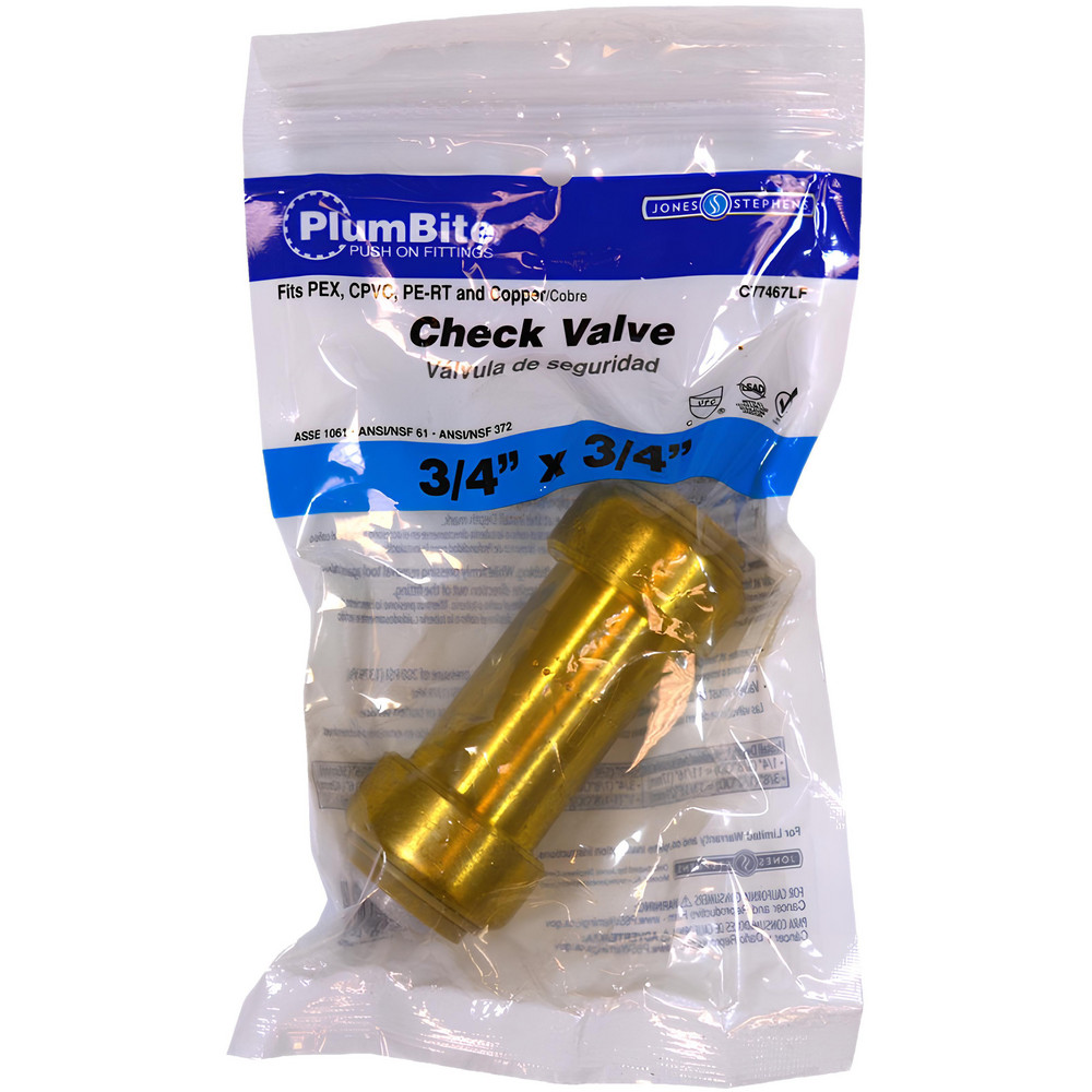Jones Stephens - Push-to-Connect Push-to-Connect Fitting: Check Valve ...