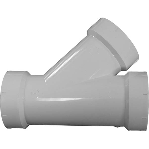 Jones Stephens - Drain, Waste & Vent Wye: 3" Fitting, Hub x Hub x Hub ...