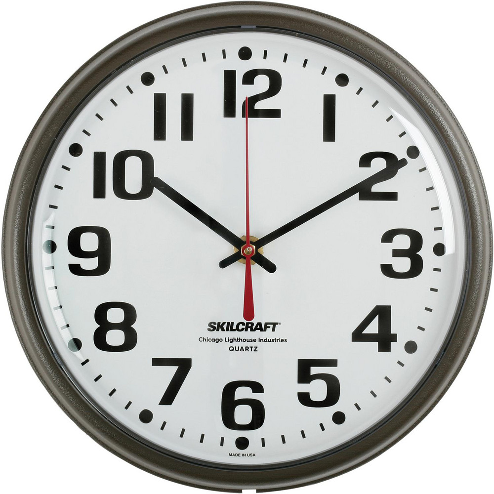 AbilityOne - Office Wall Clocks: Display Type: Analog; Power Source ...