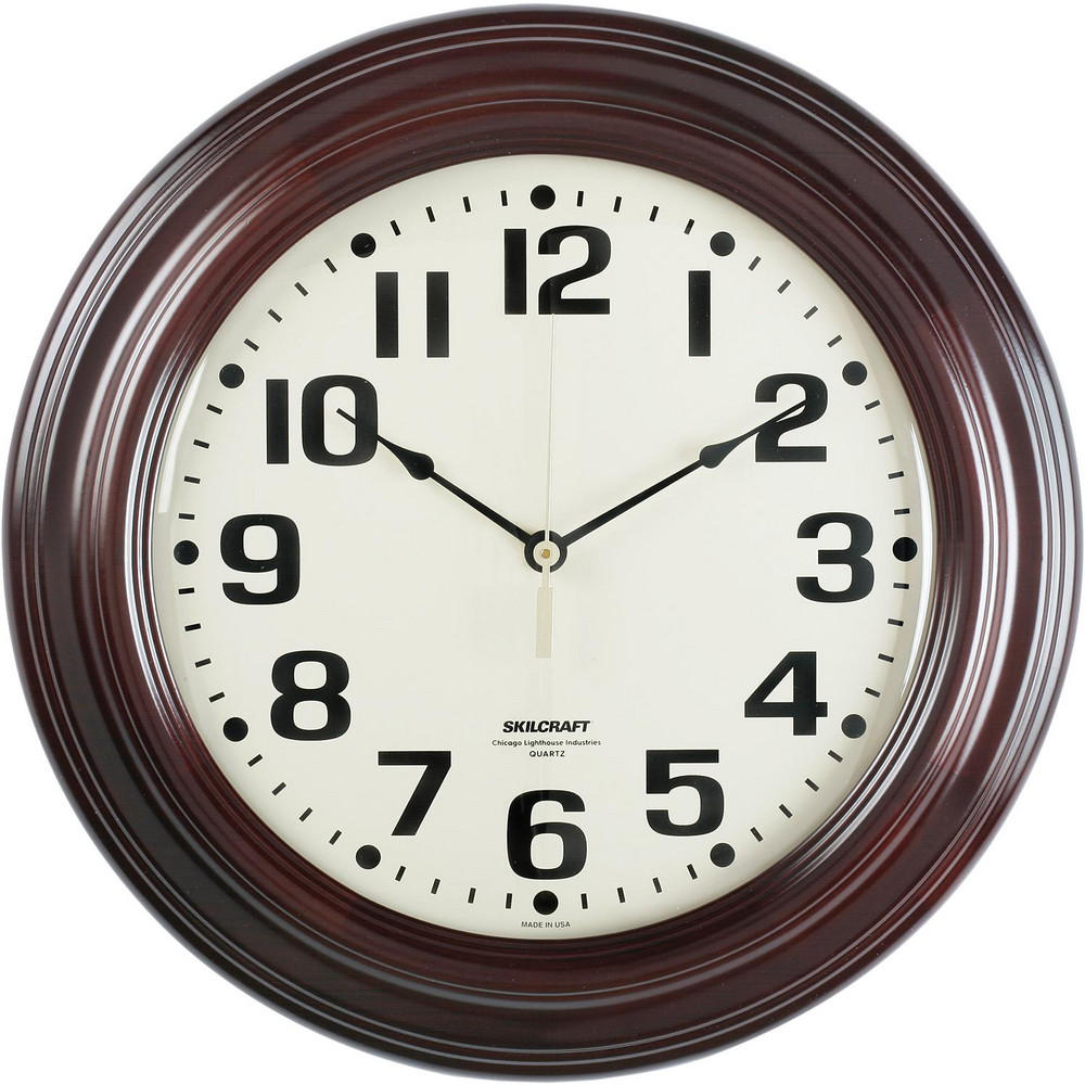 AbilityOne - Office Wall Clocks: Display Type: Analog; Power Source: (1 ...