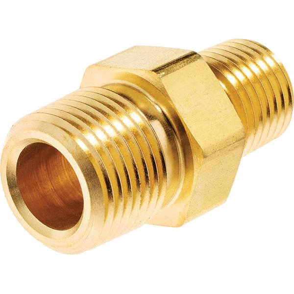 USA Sealing 1 4 X 1 8 Brass Pipe Reducing Hex Nipple 96944798 