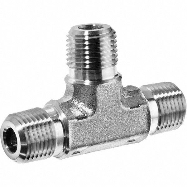 USA Industrials - Galvanized Steel Pipe Male Tee: 1/2" Fitting | MSC Direct