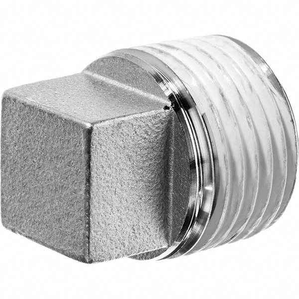 USA Industrials - Pipe Square Head Plug: 3/4", 316 Stainless Steel ...