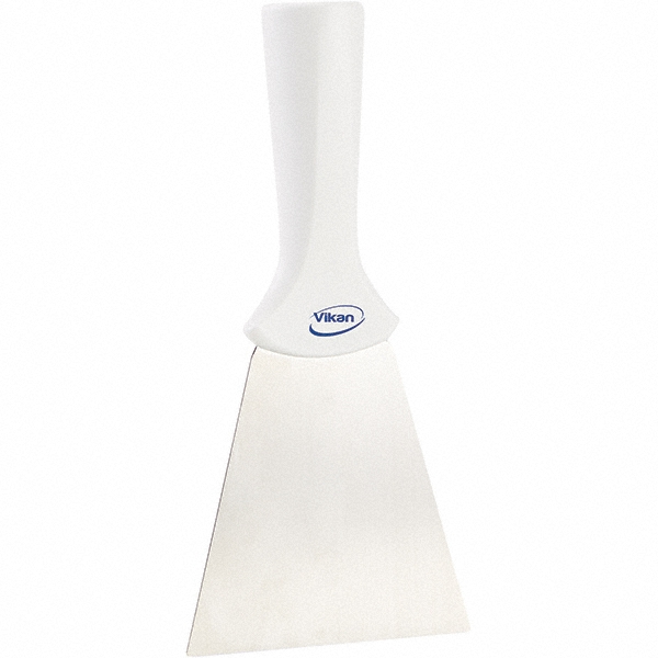Vikan - Stainless Steel Scraper with Threaded Handle, 3.9", White | MSC ...