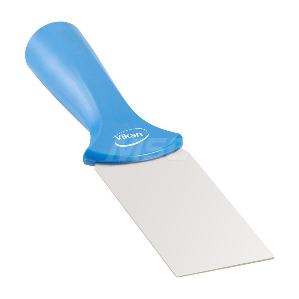 Vikan - Stainless Steel Scraper with Threaded Handle, 2", Blue | MSC Direct