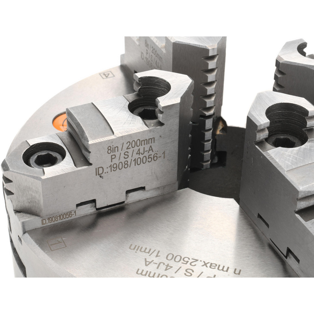 Hertel - Manual Lathe Chuck: 8", 4 Jaws, Self-Centering | MSC Direct