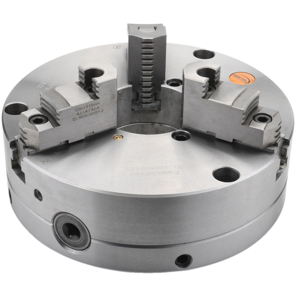 Hertel - Manual Lathe Chuck: 12", 3 Jaws, Self-Centering | MSC Direct
