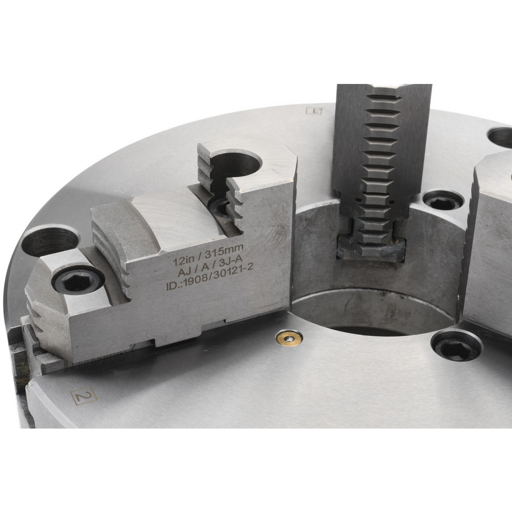Hertel - Manual Lathe Chuck: 12", 3 Jaws, Self-Centering | MSC Direct