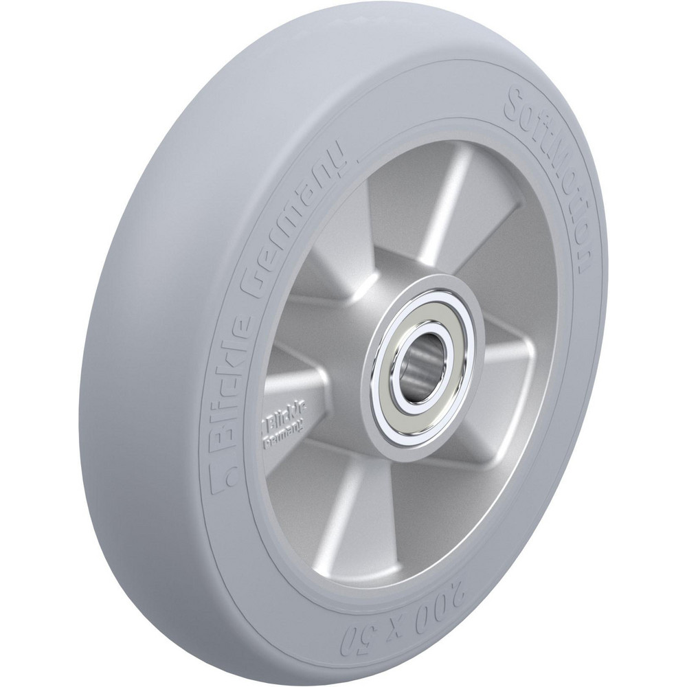 Blickle - Rigid & Swivel Caster Wheel: Rubber, 8" Dia, 2" Wide | MSC Direct