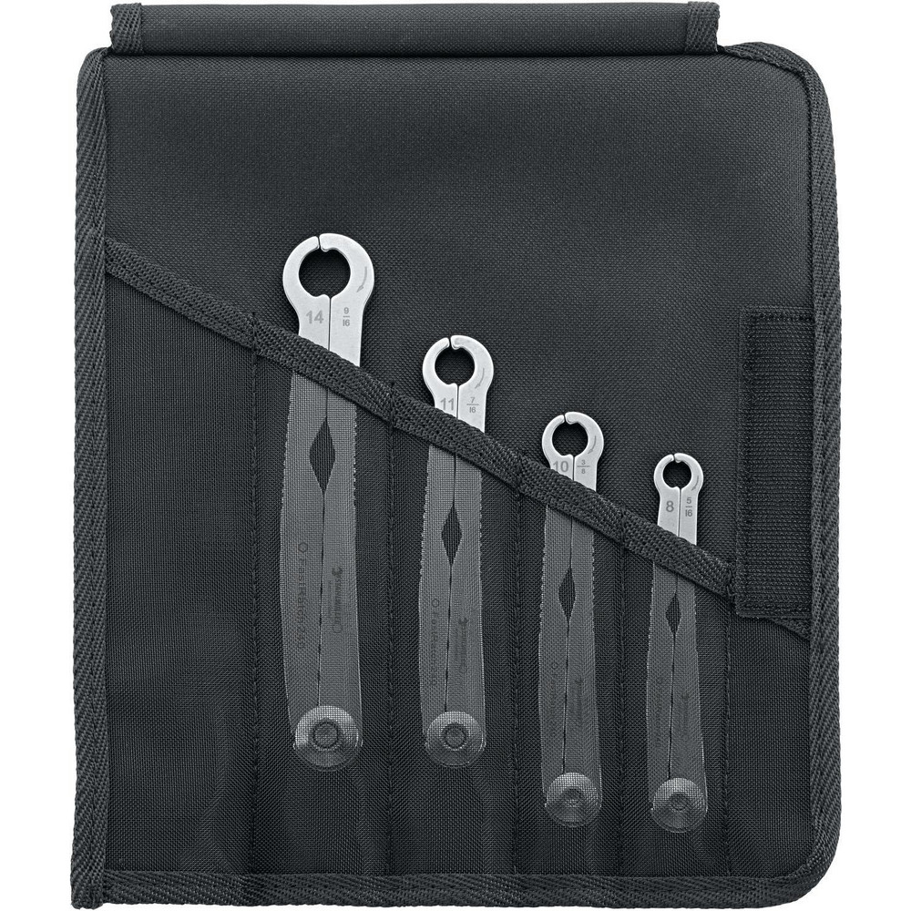 Stahlwille - Flare Nut Wrench Set: 4 Pc, 8 mm - 14 mm Wrench, Inch ...