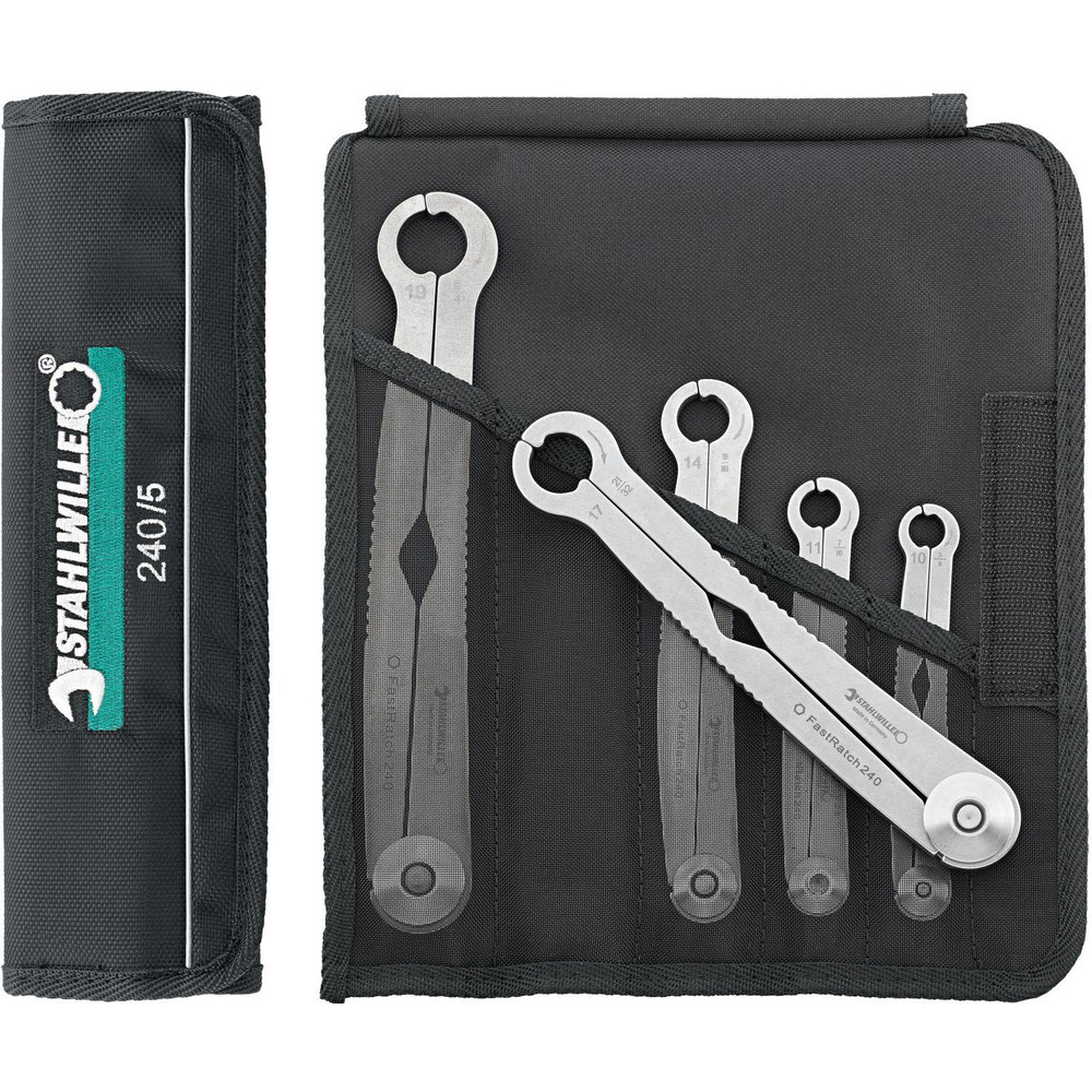 Stahlwille - Flare Nut Wrench Set: 5 Pc, 10 to 19 mm Wrench, Inch ...