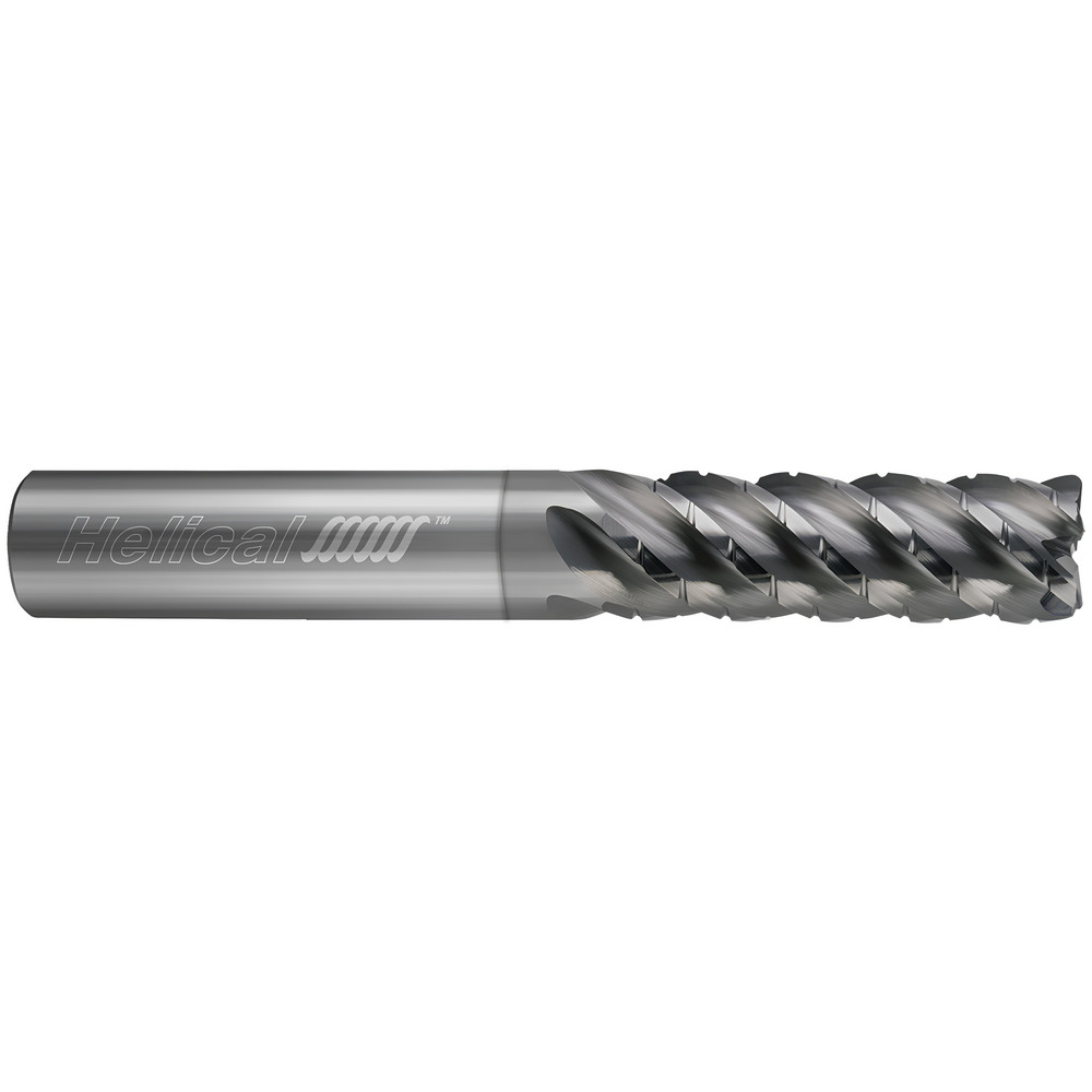 Helical Solutions - Corner Radius End Mill: 1/2" Dia, 2" LOC, 0.0300" Radius, 3 Flute, Solid ...