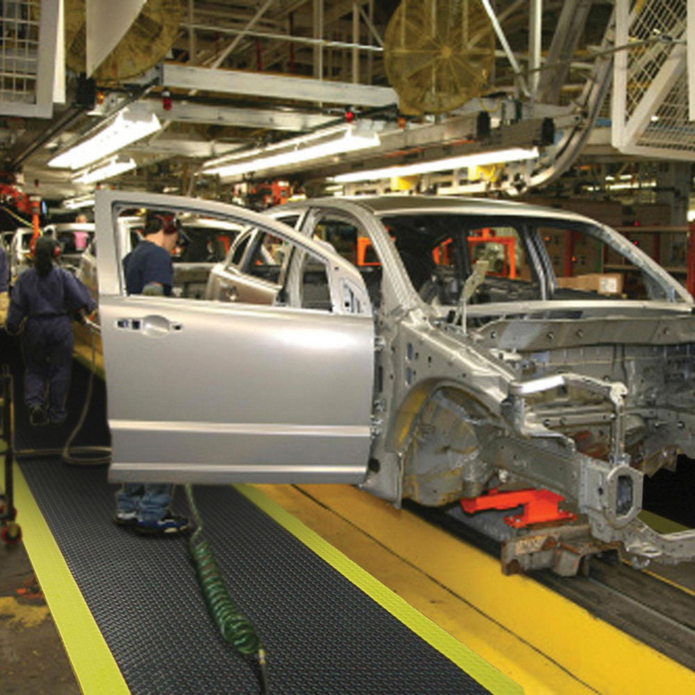 Notrax - Anti-Fatigue Mat: 5' Long, 3' Wide, 1 Thick, Vinyl, Beveled ...