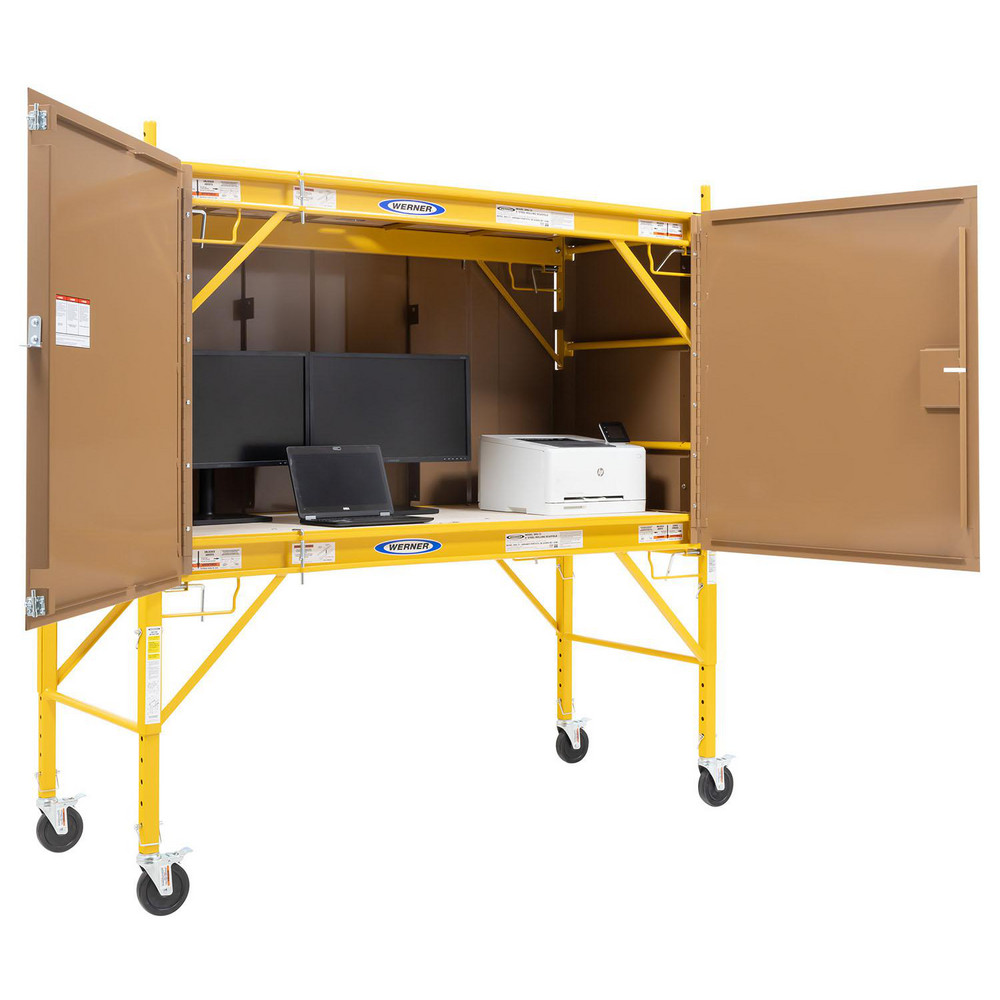 Knaack - Jobsite Scaffold Box: 74" Wide, 30" Deep, 40-1/2" High, 16 ga ...