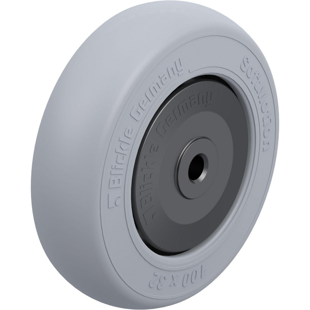 Blickle - Rigid & Swivel Caster Wheel: Rubber, 4" Dia, 1-1/4" Wide ...