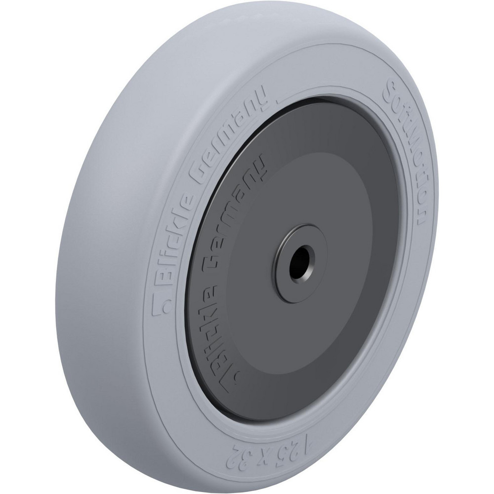 Blickle - Rigid & Swivel Caster Wheel: Rubber, 5" Dia, 1-1/4" Wide ...