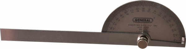 General - 6 Inch Long Blade, 180° Max Measurement, 1° Dial Graduation ...