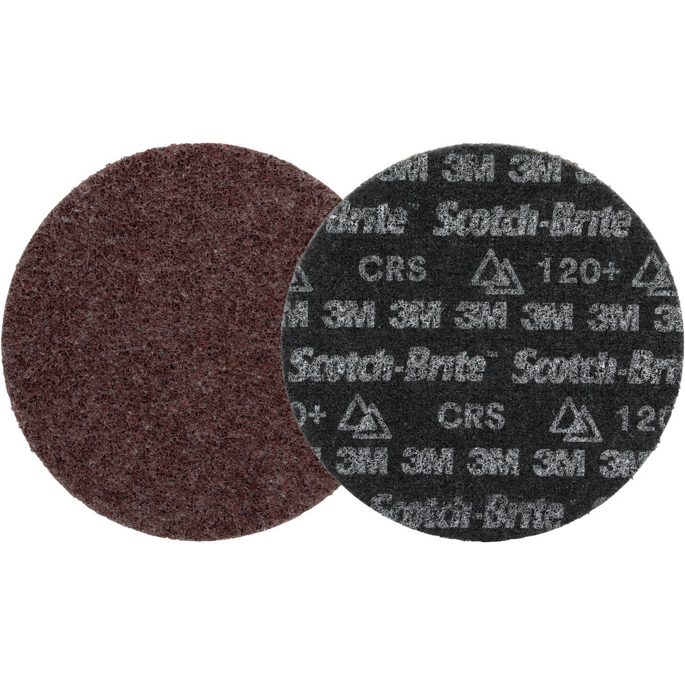 3M - Hook & Loop Disc: 4" Dia, 120 Grit, Non-Woven, Precision Shaped ...