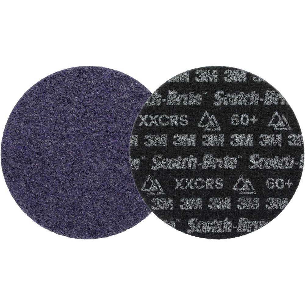 3M - Hook & Loop Disc: 5" Dia, 60 Grit, Non-Woven, Precision Shaped ...