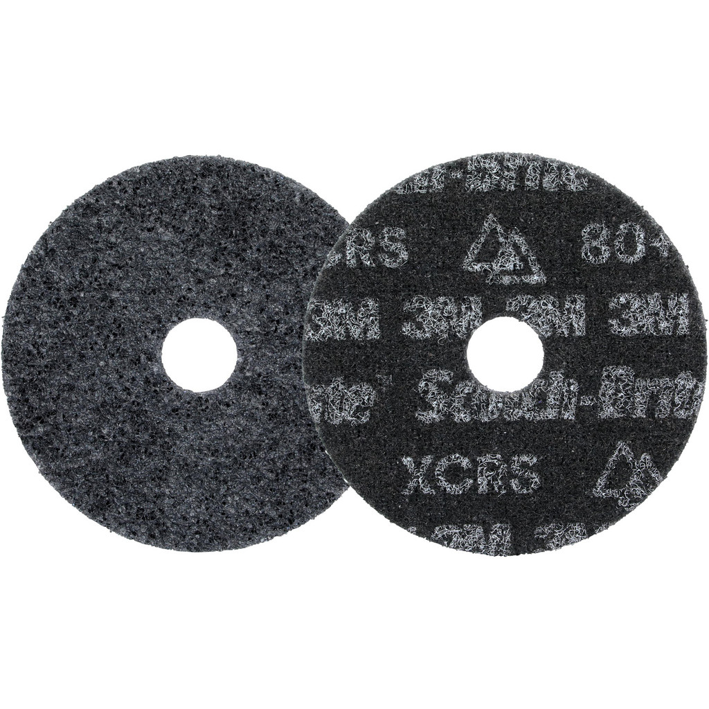 3M - Hook & Loop Disc: 4-1/2" Dia, 7/8" Hole, 80 Grit, Non-Woven ...